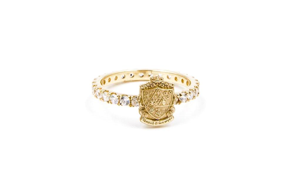 Kappa Delta Pavé Ring – Malick & Grace