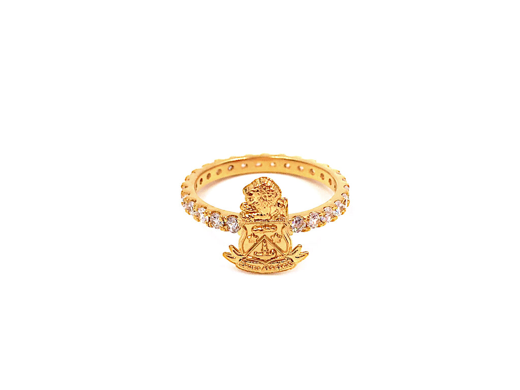 Alpha Delta Pi Pavé Ring – Malick & Grace